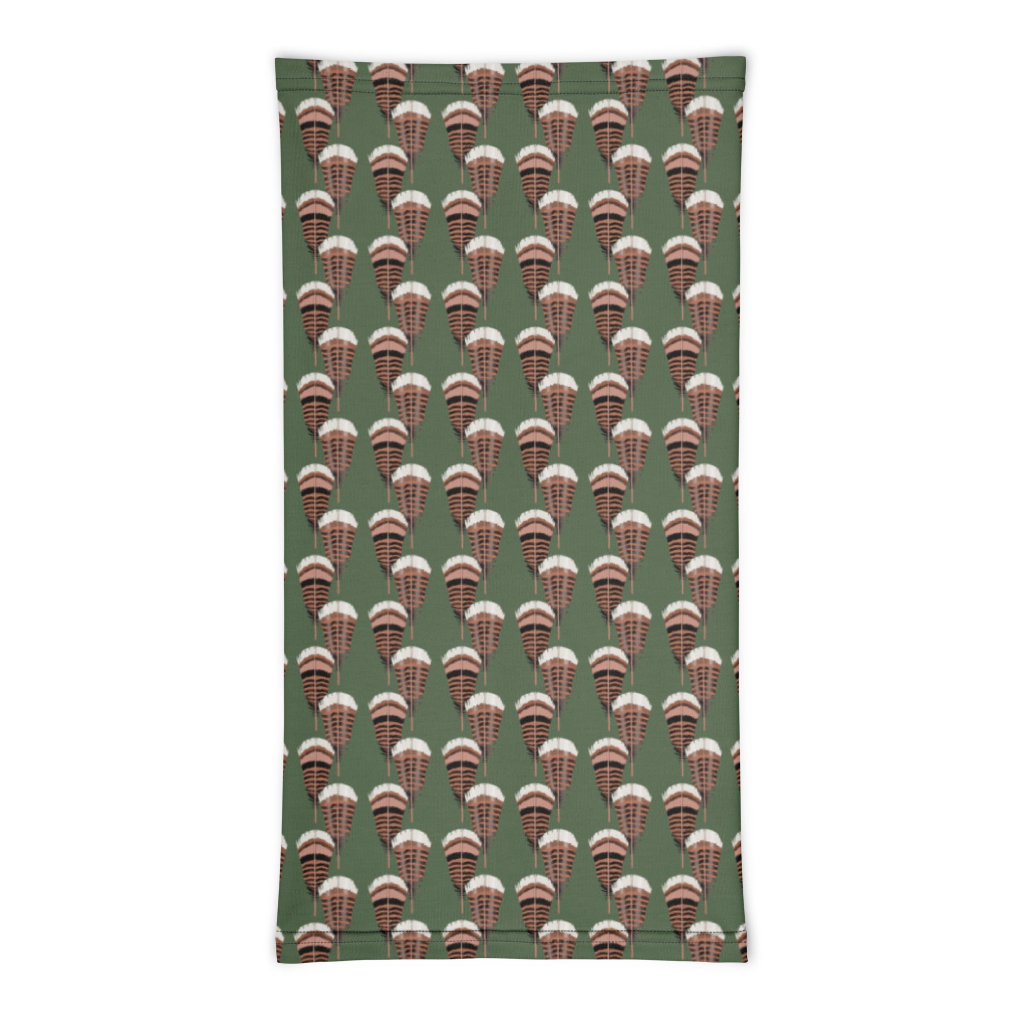 Turkey Feather Camo Neck Gaiter | Kaitlyn Maus Outdoors LLC